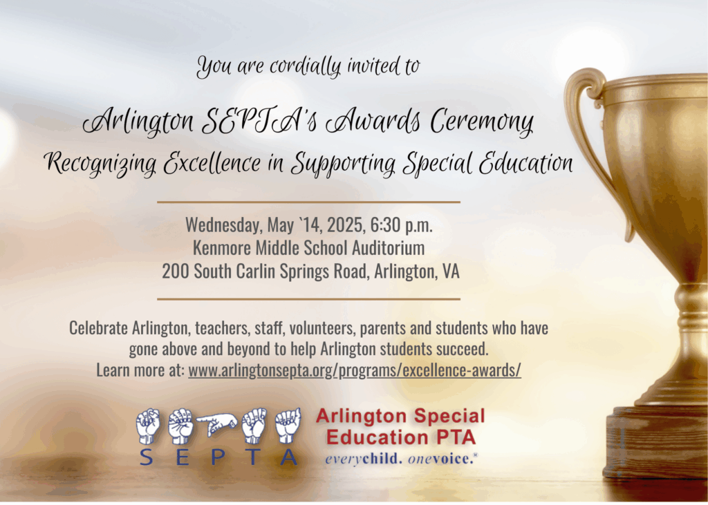 Awards for Excellence in Supporting Special Education – Arlington ...